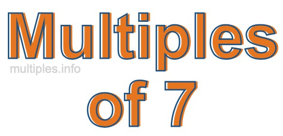 Multiples Of 7